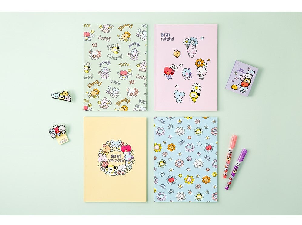 [BT21] Minini Spring Flower Notebook | GANADA STORE
