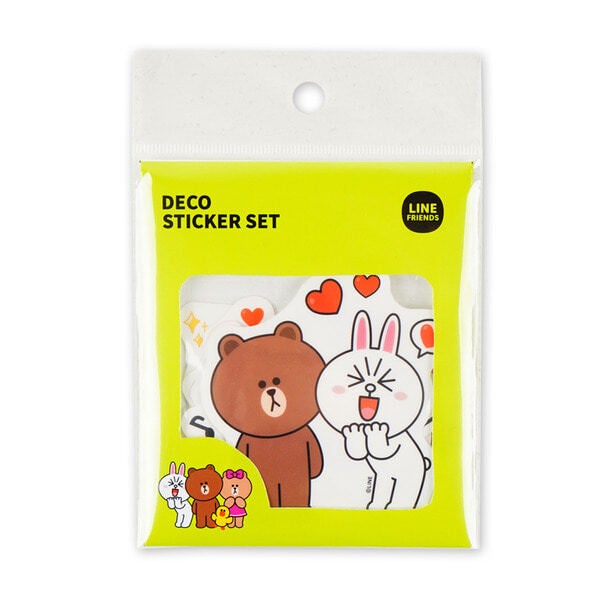 [LINE friends] DECO Sticker Set | GANADA STORE